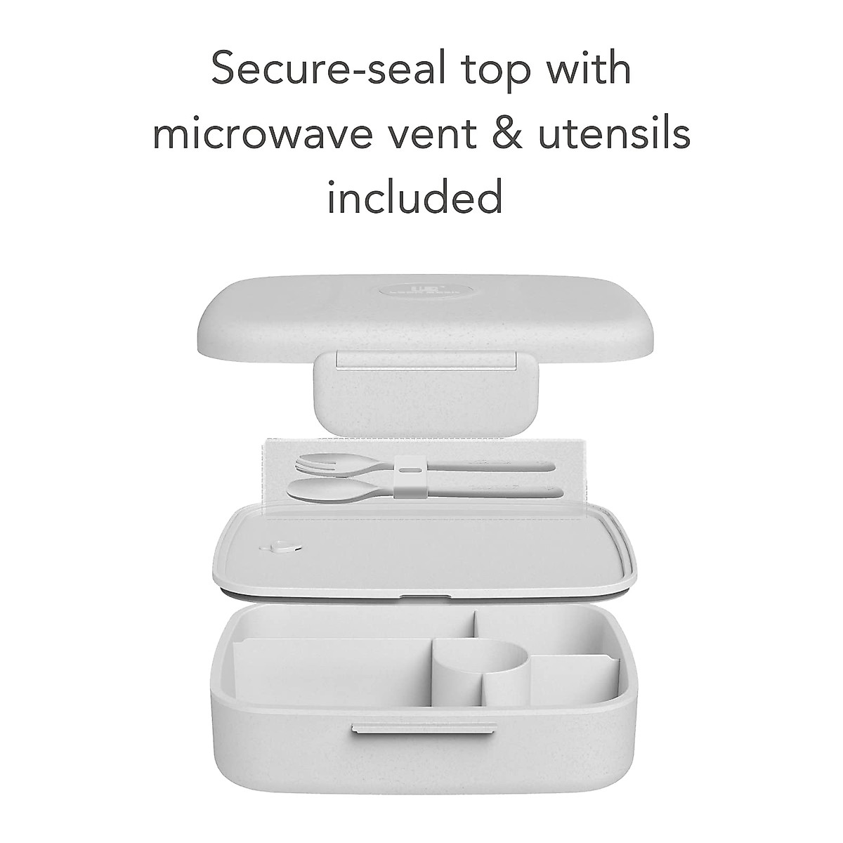 Fenrici Bento Lunch Box For Girls & Teens, Made with Plastic-Free Wheat Straw, Utensils Included, 5 Compartments, Best Lunch Box, BPA-Free Bento, Microwave and Dishwasher Safe, Pink