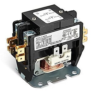 2 Pole AC Contactor, Generic Heavy Duty 40Amp 24V Coil Air Conditioner Contactor Condenser Compressor Contactor, Definite Purpose Contactor