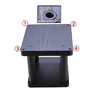 Speaker Stands Sound Stand Floor Stand Audio Thick Desktop Speaker Base Sound Bracket Stand Nail Foot Pad Shock Absorbing Shelf Speaker Bracket Floor/Wall Mount Speaker Stand (Size : 20-C)