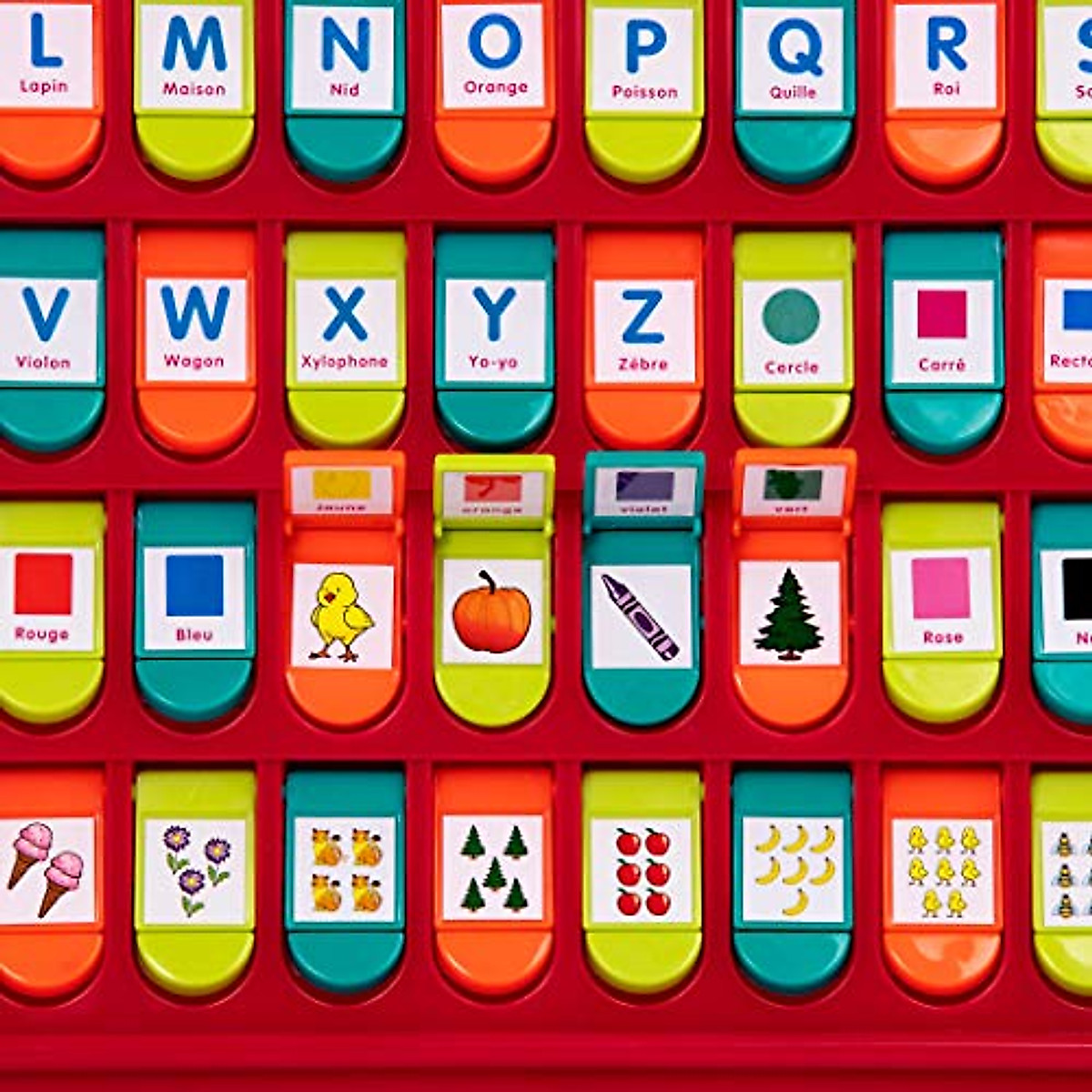 Battat – French Alphabet Toy For Learning – 50 Pop-Up Flaps – Letters, Words, Numbers, Colors, Shapes – Educational Toy For Toddlers, Kids – 3 Years + – Alphabet Cache-Cache