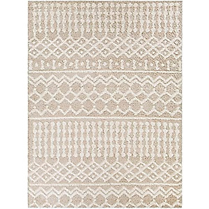 Livabliss Hapsburg Moroccan Shag Area Rug, 8'10" x 12', Beige