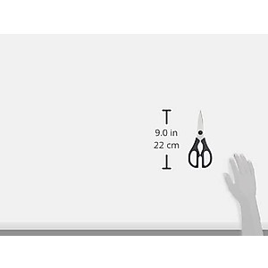 Wusthof WU5558 Kitchen Shears, 8", Black