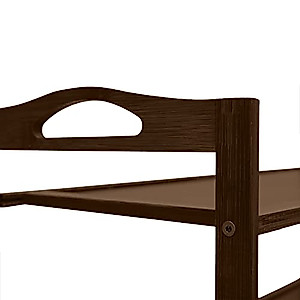 Gdrasuya10 5-Tier Bamboo Shoe Rack for Entryway, Stackable Shoes Rack Organizer Free Standing Shoe Shelf Storage Organizer for Hallway Closet Bedroom Living Room, Dark Brown