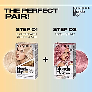 Clairol Blonde It Up Crystal Glow Toners Demi-Permanent Hair Dye, Radiant Opal Hair Color, Pack of 1