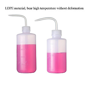 Ronyes Lifescience Wash bottle LDPE Plastic Squeeze Bottle Set Watering Can with Narrow Mouth 250ml 500ml