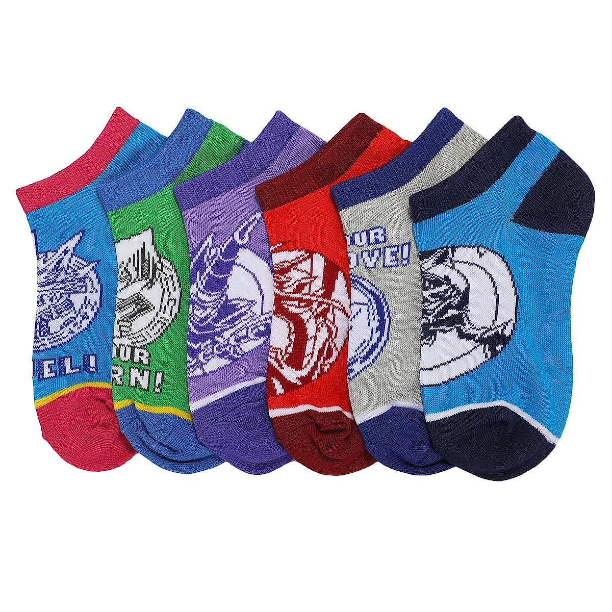 Yu-Gi-Oh! 6-Pair Youth Ankle Socks