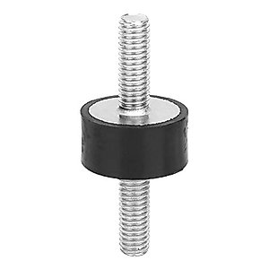 4pcs M6 Anti-Vibration Rubber Isolator Mounts with 2 Threaded Studs Shock Double Ends Screw Vibration Damping Mounts Silent Block Damper Car Boat Bobbins(VV20*10 M6*18)