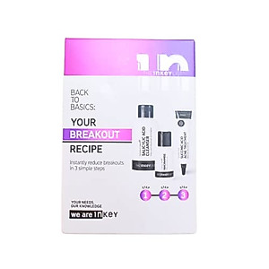 The INKEY List Back to Basics: Goodbye Acne Skincare Set:: Salicylic Acid Acne + Pore Cleanser, Niacinamide Oil Control Serum, Succinic Acid Acne Treatment