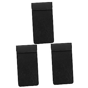 3pcs Bill Folder Decorative folders Nurse notepads Decorative Paper Clips Novelty clipboard Checks Mini Pocket clipboard Clip Boards Business Agent Writing Board exam Paper Base a6 Cabilock