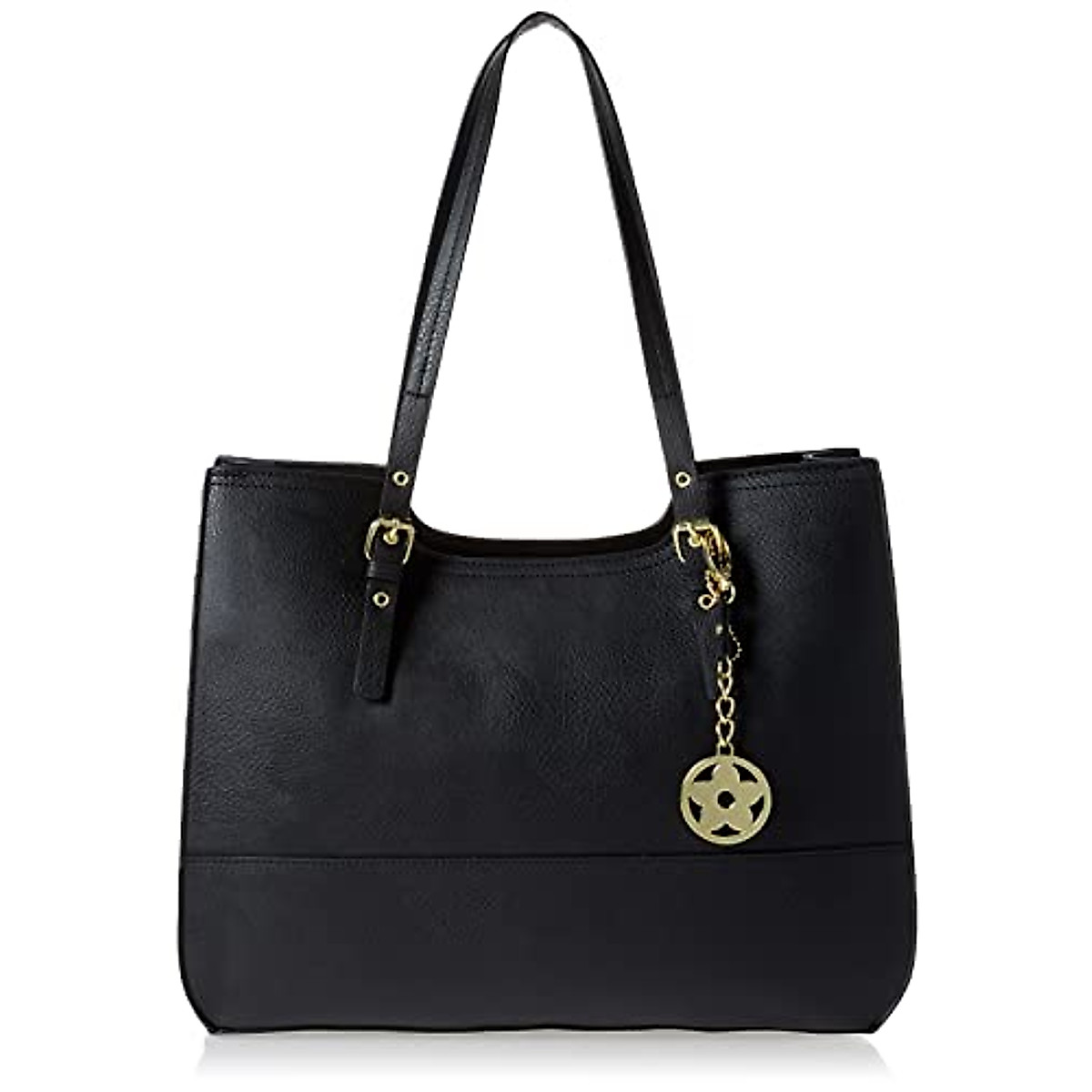 Bueno of California Classic Double Handle Tote, Black