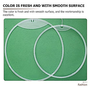 jojofuny 10pcs Plastic Round Circle Loop Hanger Thong Underwears Display Ring Hangers Hook Bikini Swimwear Lingerie Brief Display Hoop Rack Hangers Holder