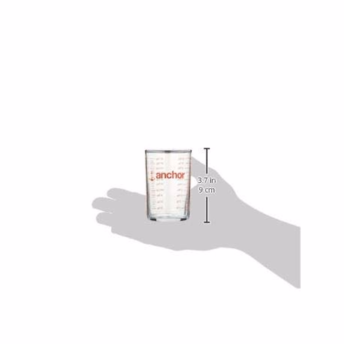 Anchor Hocking Graduated Measuring Glass, Set of 2, Clear