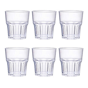 YARNOW 6pcs Whiskey Glasses Rocks Glasses Glasses Tumblers Bar Old Fashioned Cups for Drinking Beer Cocktails Glassware 35ml
