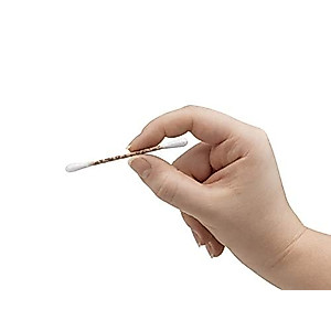 Swisspers Premium Leopard Paper Swabs – 300 Count (Pack of 1) – Fun and Stylish Cotton Swabs with Leopard Print Design – 100% Cotton Tips for Beauty and Personal Care