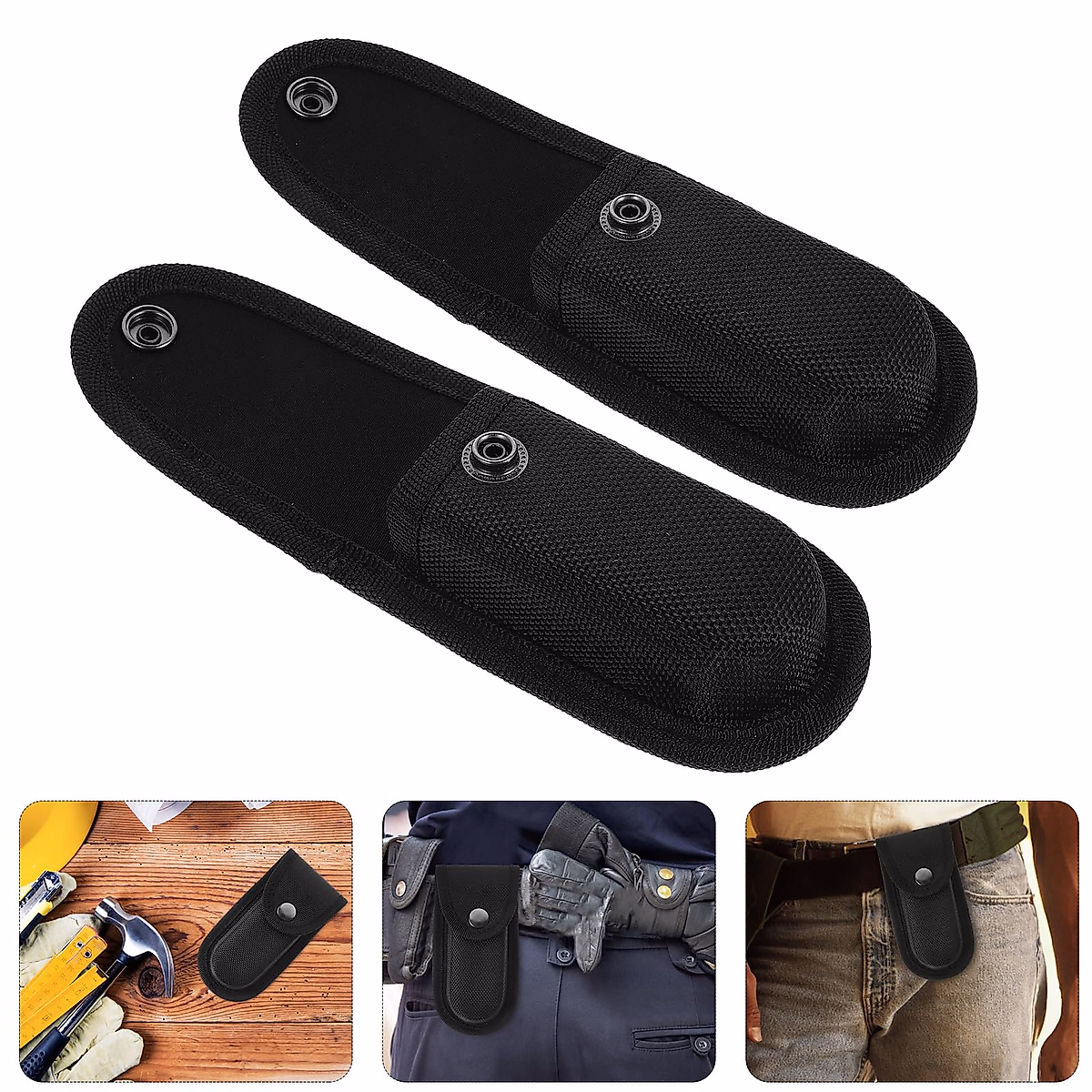 DOITOOL 6 Pcs Pouch Holder Folding Bracket para Guardar Knife Protectors Collapsible Storage Boxes Nylon Storage Case Folding Pouch Product