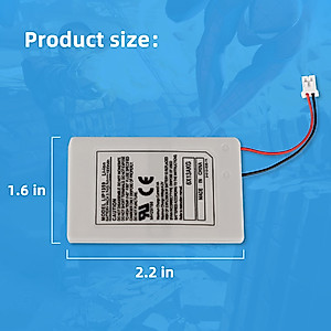 Xahpower 2 Pack PS3 Controller Battery, LIP1359 Replacement Battery for Sony Playstation 3 CECHZC2E CECHZC2U Controller with USB Cable and Tools