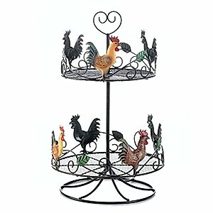 Rooster 2 Tier Countertop Rack 10x10x17”