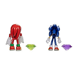 Sonic The Hedgehog Sonic 4" Figure 2 Pack Modern Sonic and Modern Knuckles
