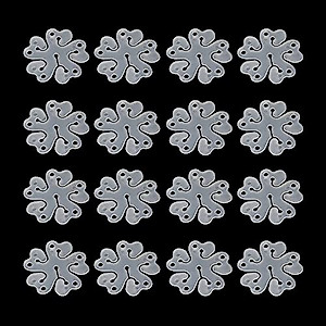 iFlyMaes 30 Pcs Portable Flower Shape Balloon Clips Holder for Wedding Birthday Party Holiday Decoration,5 in 1Flower Shape Balloon Clips