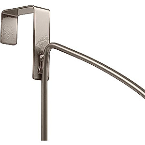 HOLDN’ STORAGE Over The Door Hanger - Door Rack Hangers for Clothes - Bathroom Over Door Hanger for Hanging Clothes & Towels - Over The Door Clothes Drying Rack, Gray