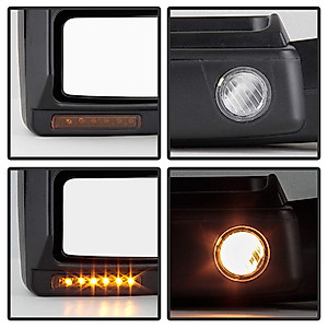 ACANII - For 2007-2014 Ford F150 Pickup w/Power Heat LED Signal Puddle Lamp Telescoping Towing Side Mirrors Left+Right