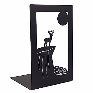 SZYAWsd File Sorters Creative Art Design Metal Book Stoppers Exquisite Metal Bookends Book Organizer Creative Birthday Gift Desk Organizers (Color : 2)