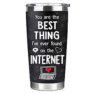 Valentines Day Gifts for Him, Her - Gifts for Boyfriend Husband - Wife Gifts - Gift for Girlfriend - Romantic I Love You Gifts for Him Her - Anniversary Couple Gifts for Valentine - Tumbler 20oz