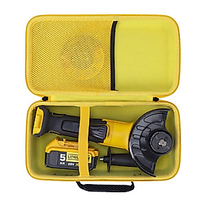 Hard Case for Dewalt 20v/60v Max XR Battery and Charger + DEWALT 20V MAX Angle Grinder Tool