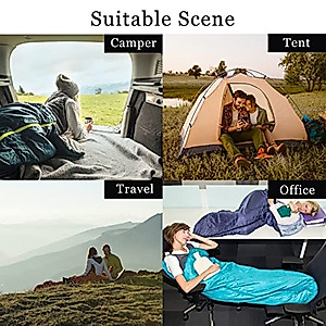 Camping Sleeping Bags for Adults Doddle Angry Shark Sealife 3 Season Cold Weather Sleeping Bag Waterproof Sleeping Nap Mat for Girls Boys Hiking Travel Outdoor