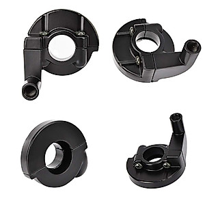 CALU LUKY 22mm Twist Throttle Accelerator Handle Grips, 50 90 110 125cc Pit Bike Dirtbike (Handle Grip + Cable + Throttle Clamp + flameout Switch)