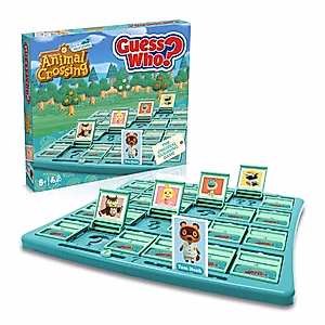 Winning Moves Animal Crossing Guess Who? Board Game, Play with Tom Nook, Margie, Harvey and Daisy Mae Asking yes and no Questions to Reveal Your Opponents Mystery Character, Gift for Ages 4 Plus