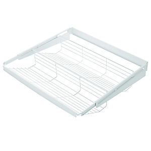 Rubbermaid, White Fasttrack Closet Slide-Out Tiered Organizing Shelf, 2060354