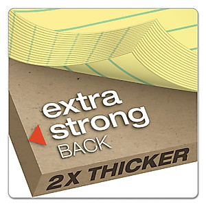 Ampad Evidence Dual Pad, Narrow/Margin Ruled, Size 8.5 x 11.75 Inches, Canary Paper, 100 Sheets Per Pad (20-246),