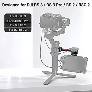 SmallRig Adjustable Camera Monitor Mount with NATO Clamp for DJI RS 2 / RSC 2 / RS 3 / RS 3 Pro / RS 3 Mini - 3026