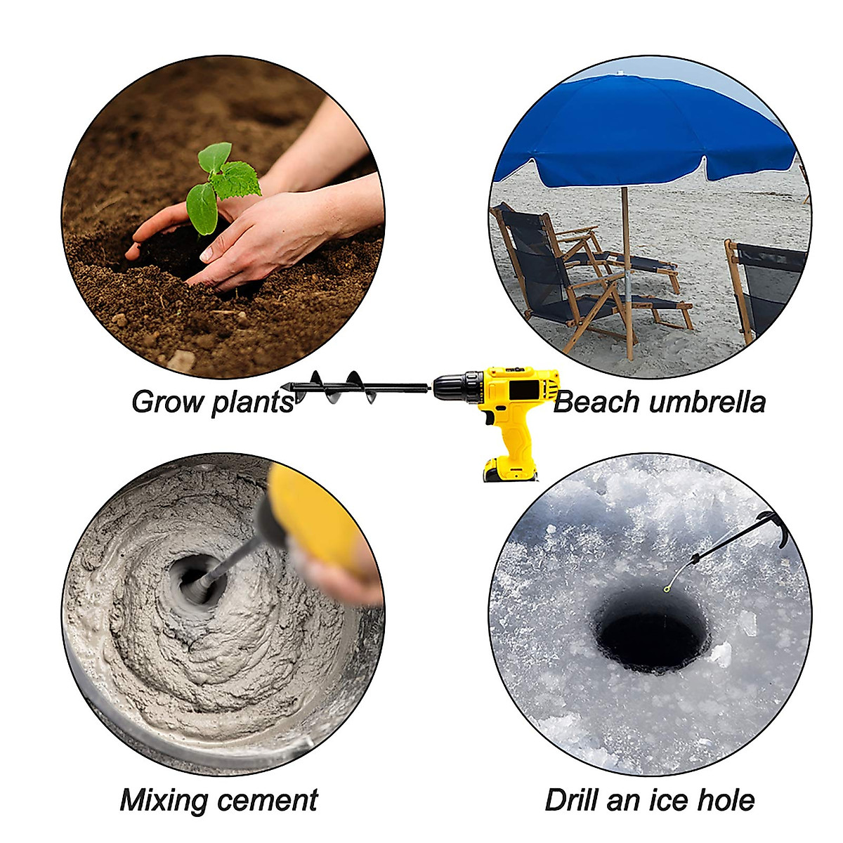 Garden Auger Drill Bit for Planting