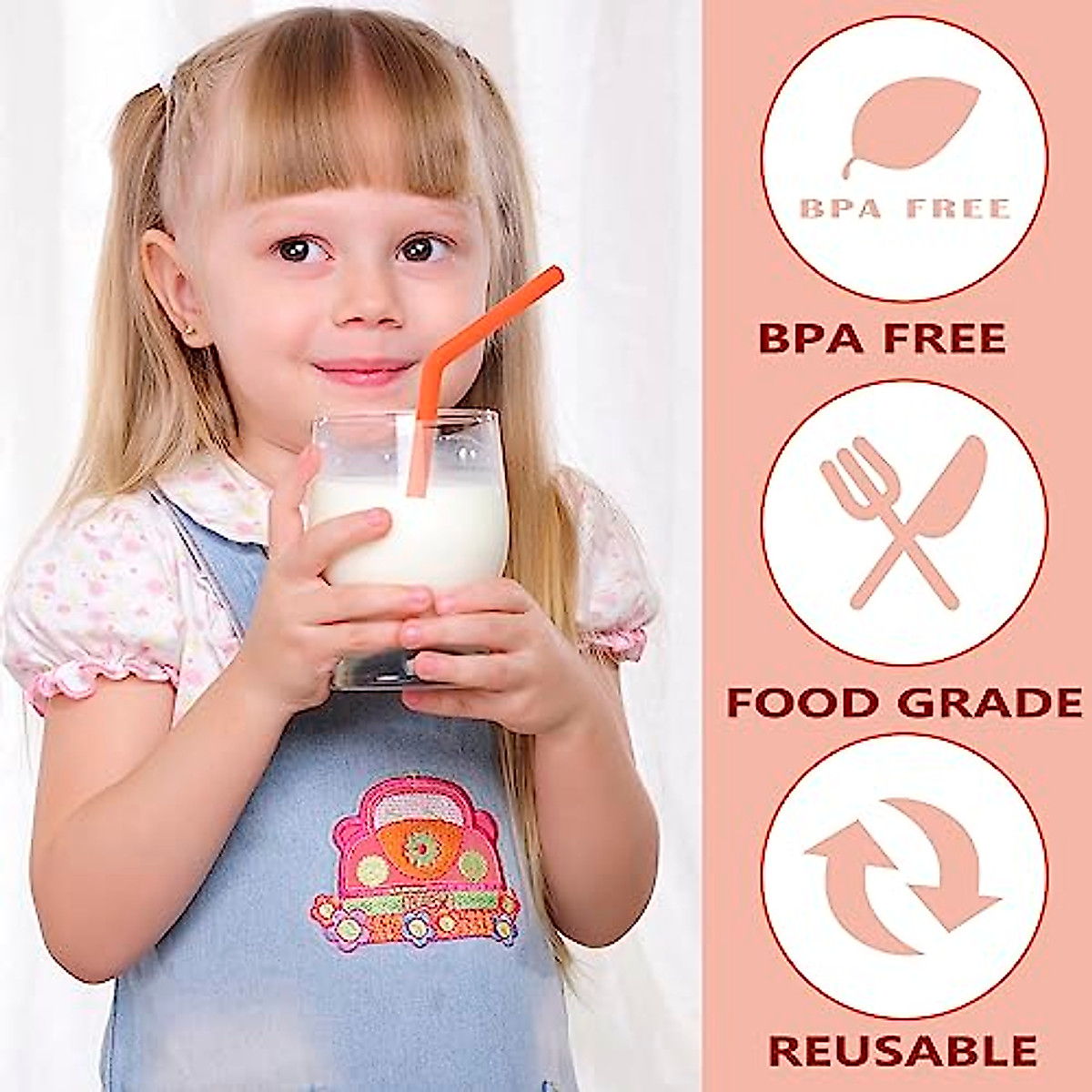 12 Pack Reusable Replacement Straws for Stanley Cup 40 oz Tumbler, Silicone 12 Inch Extra Long Drinking Straw with Cleaning Brush, Flexible Color Bent & Straight Straws for Stanley H2.0 with Handle