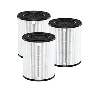 Nispira AP-T20FL True HEPA Replacement Filter Compatible with TotalClean 360° Tower Air Purifier AP-T20 AP-T20WT, 3 Packs