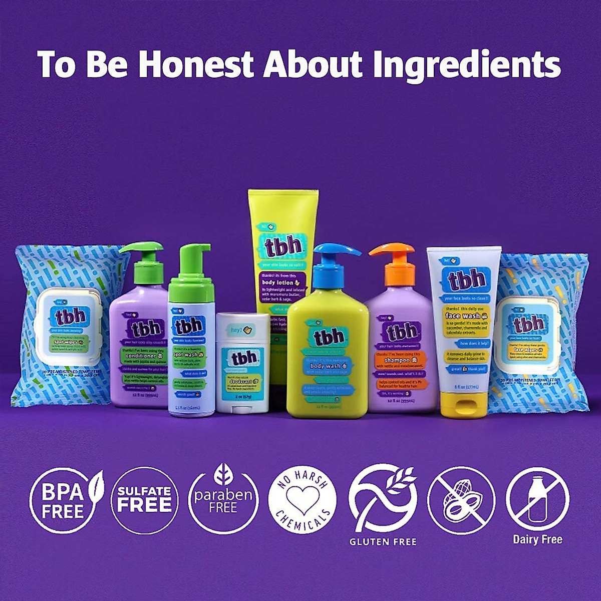 TBH Teen and Kids Shampoo for Oily Hair, Sulfate and Paraben Free - 12 oz