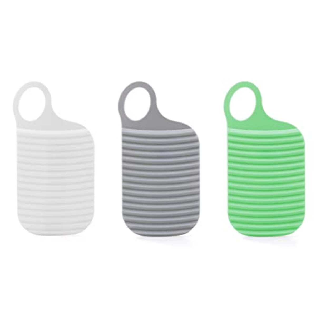 Ainior Portable Travel Mini Washboard,Handheld Plastic Washboard,Multifunctional Small Household Washboard Suitable for Hand Washing Diaper, Sock, Underwear(3 Pack)