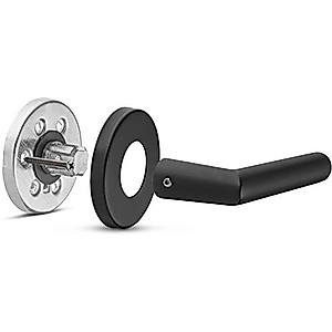 Berlin Modisch Privacy Lever Door Handle Sleek Round Easy to Open Locking Lever Set [for Bedroom or Bathroom] Reversible for Right & Left Sided Doors Heavy Duty - Iron Black Finish