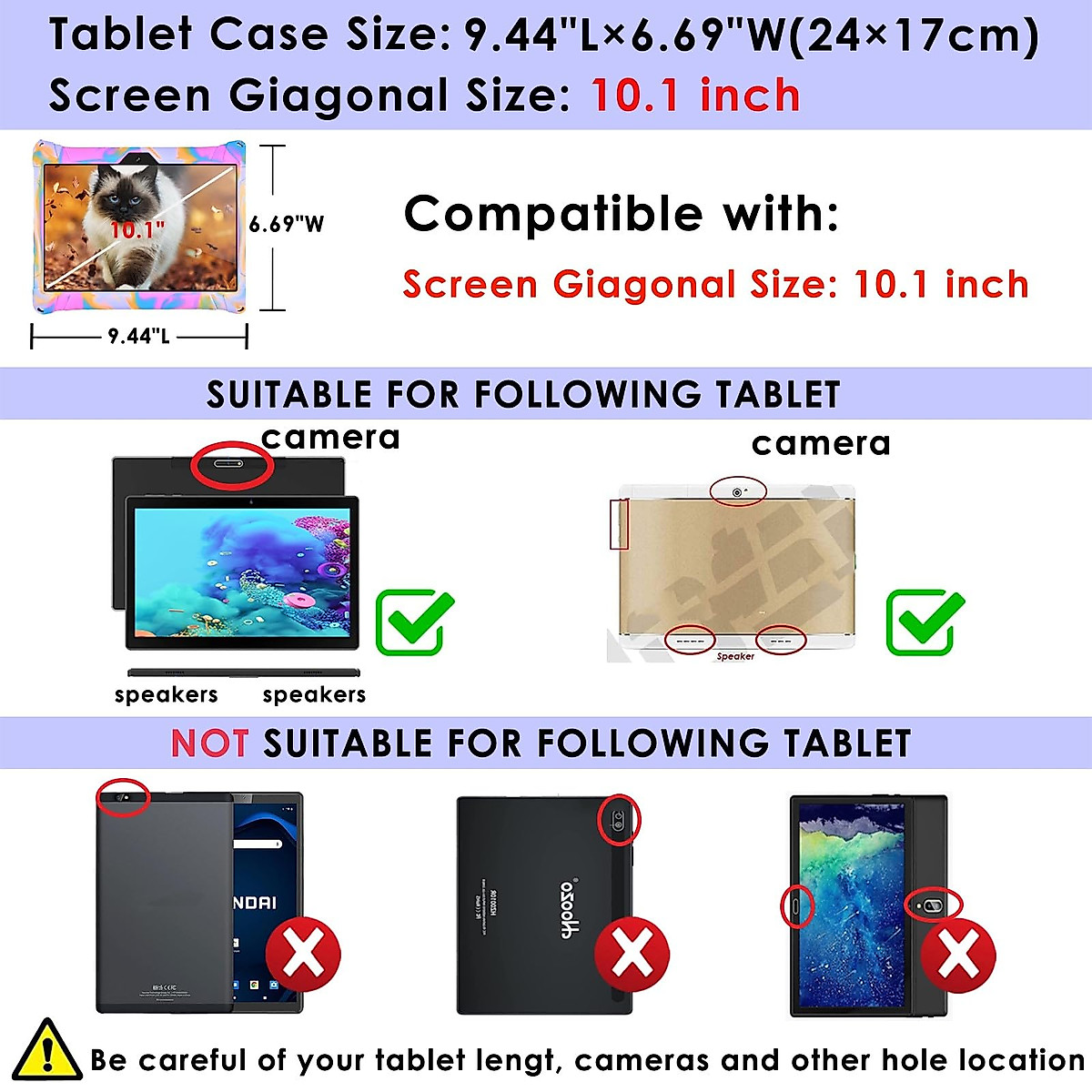 DETUOSI Case for YELLYOUTH 10.1 Tablet, Soft Silicone Lightweight Case Compatible with Dragon Touch Notepad K10, ZONKO 10.1, Beyond Tab 10.1, with Stylus Pen and Shoulder Strap, Rose Red & Purple