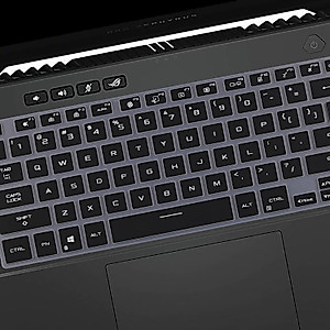 Keyboard Cover Skin for ASUS Rog Flow Z13 GZ301ZE GZ301ZA GZ301ZCRog Flow X13 GV301QH GV301RE GV301RC, 13.6 Inch Laptop, Rog Flow X16 GV601RW 16 inch Laptop- Black