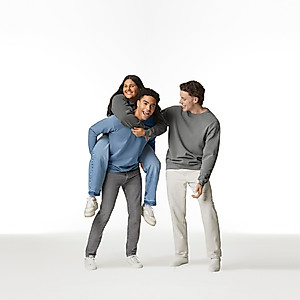 Comfort Colors Adult Crewneck Sweatshirt, Style G1566, Grey, Large