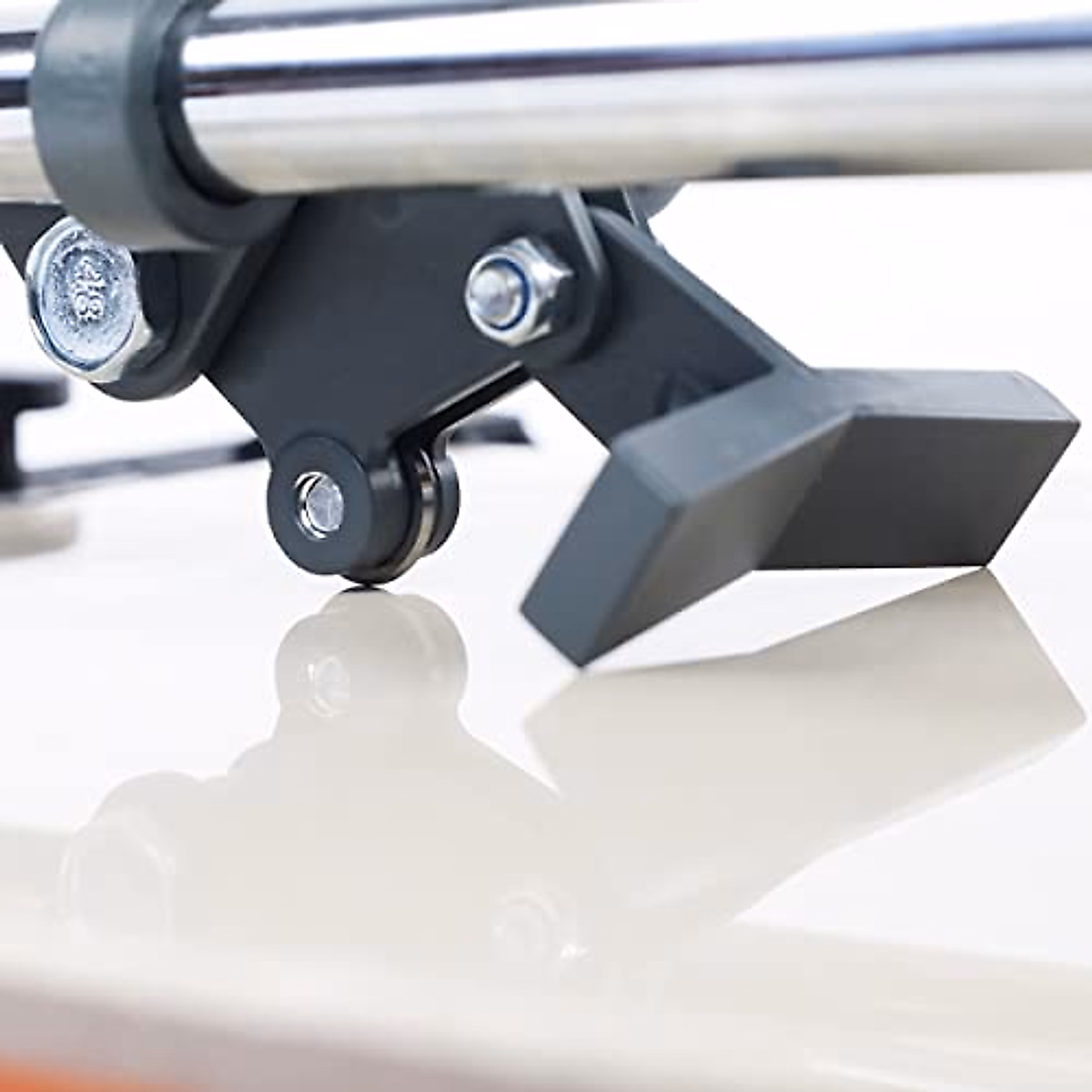 TILER 14 Inch Manual Tile Cutter, Professional Porcelain Ceramic Tile Cutter with Chrome Plated Solid Rails, Tungsten Carbide Cutting Wheel, Adjustable Fence Gauge, Anti-Skid Feet 8103E-2