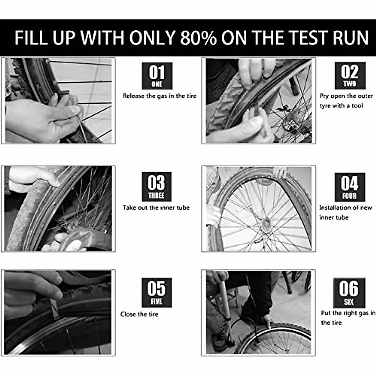 (2 Sets) 14” x 2.125 Kids Bike Replacement Tires and Tubes - Compatible with Most 14” Kids Bikes Like RoyalBaby, Joystar, and Dynacraft - Made from BPA/Latex Free Butyl Rubber