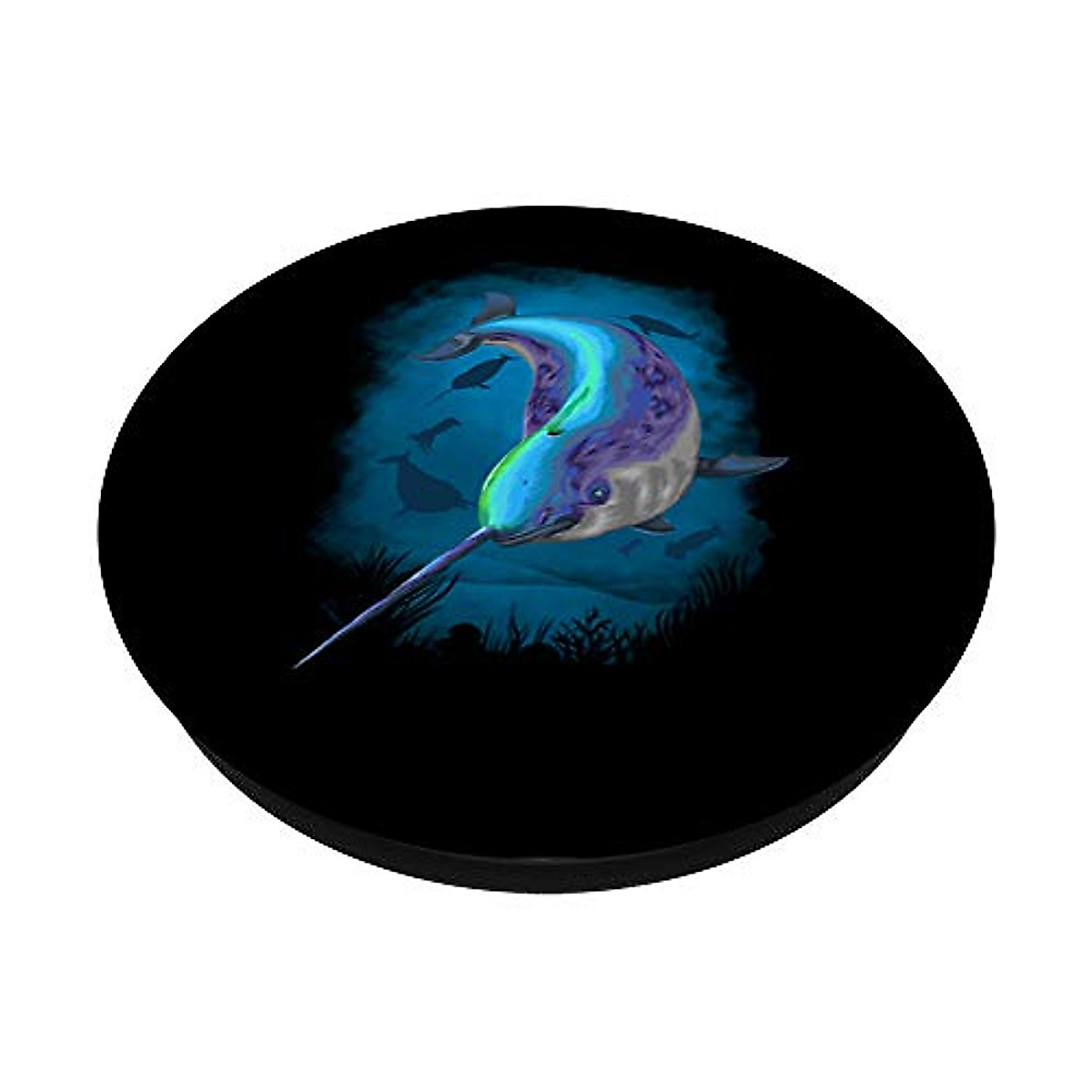Unicorn Of The Sea Narwhal Gift Cute Magic Kawaii Whale PopSockets PopGrip: Swappable Grip for Phones & Tablets