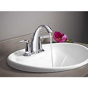 Bathroom Faucet by KOHLER, Bathroom Sink Faucet, Alteo Collection, Centerset Faucet, Polished Chrome, K-45100-4-CP