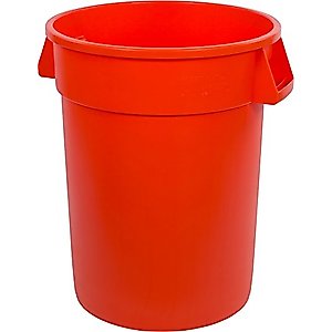 Carlisle FoodService Products 34103224 Bronco Round Waste Container Only, 32 Gallon, Orange