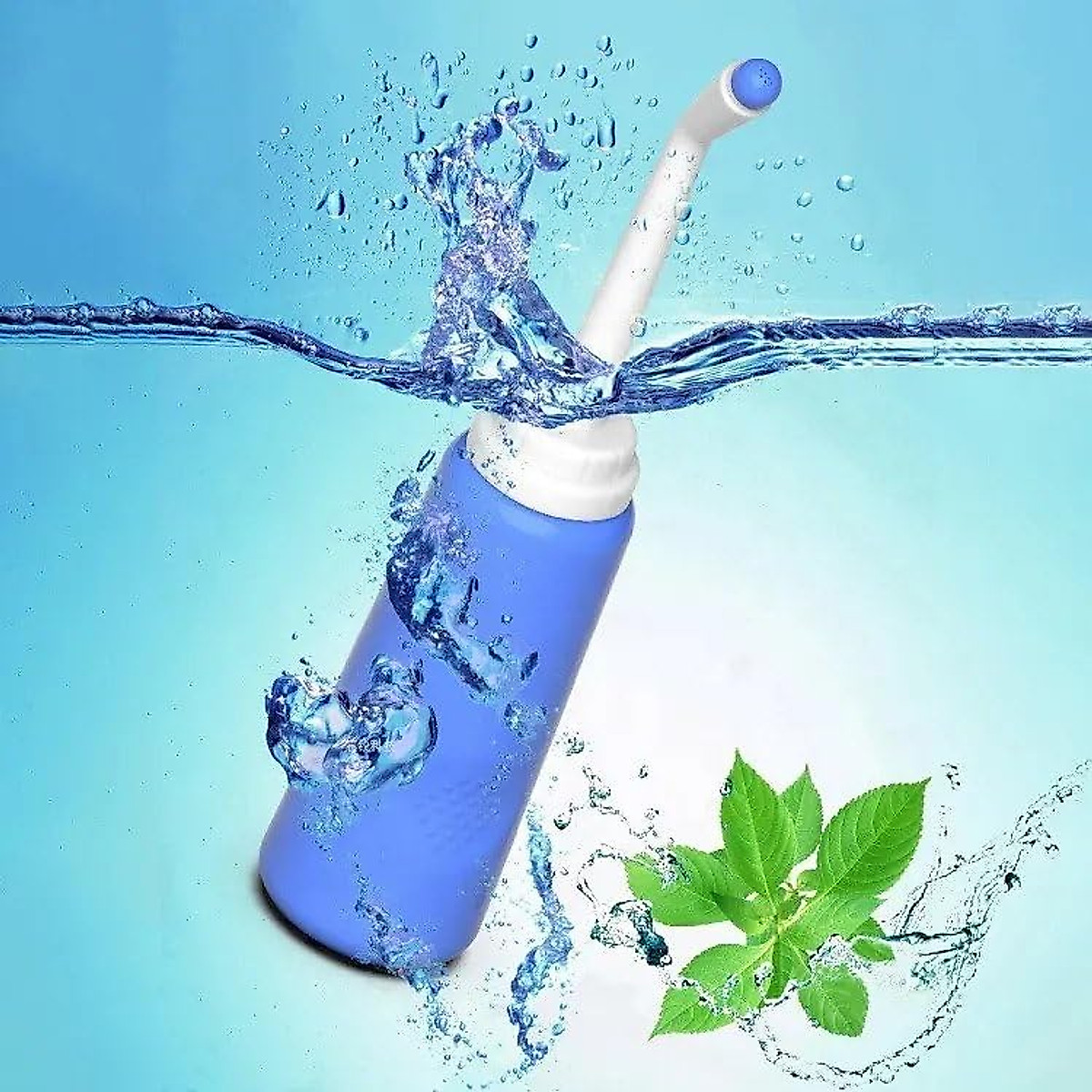 Mini Handheld Bidet for Personal Hygiene Care, Bottom Wiper, 500ML Portable Travel Bidet | Toilet Bidet Sprayer for Men Women Portable Peri Bottle- Perineal Care After Birth, Baby Travel Bathing.