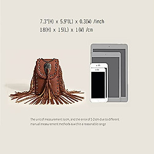 Jainnowa Small Crossbody Bags for Women, Phone Purse Handbag, Shoulder Bag with Tassel and Chain (white)